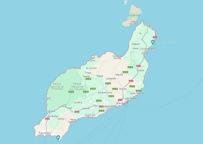 How big is Lanzarote? 🌋 Island size, length, width & area
